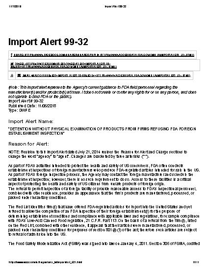 DK Pharma Chem on FDA Import Alert List | Dk Pharmachem | Quality ...