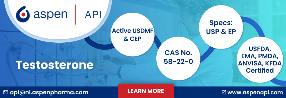 Testosterone API Manufacturers | Suppliers | Drug Master Files (DMF ...