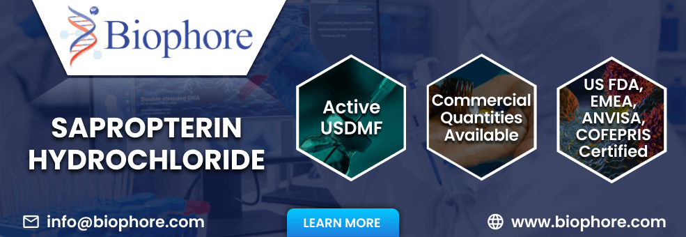 Sapropterin Dihydrochloride API Manufacturers | Suppliers | Exporters | Pharmacompass.com