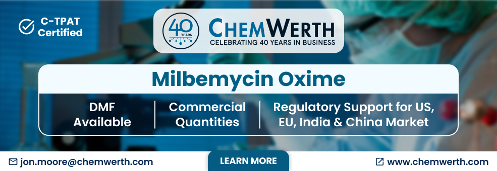 Milbemycin Oxime API Manufacturers | Suppliers | Drug Master Files (DMF ...