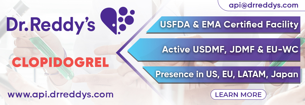 Clopidogrel - Uses, DMF, Dossier, Manufacturer, Supplier, Licensing ...