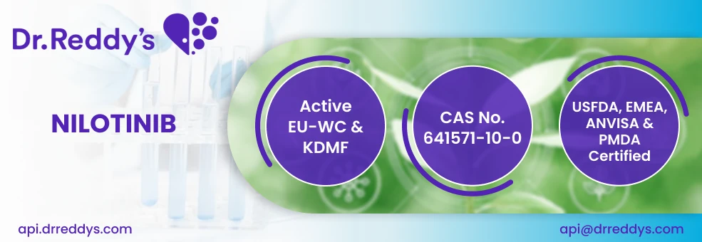 Nilotinib API Manufacturers | Suppliers | Drug Master Files (DMF) | CEP ...