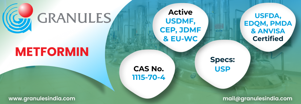 Metformin - Uses, DMF, Dossier, Manufacturer, Supplier, Licensing ...