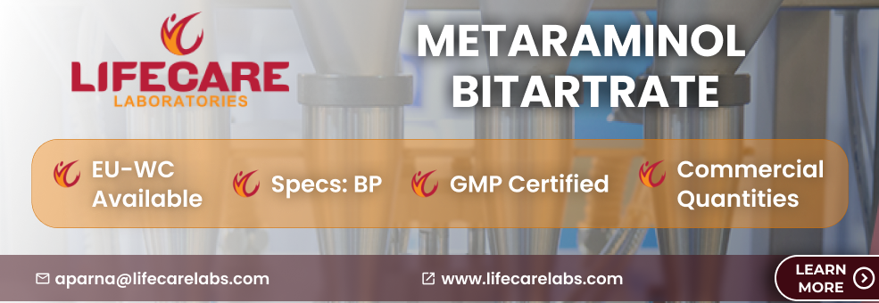 Metaraminol bitartrate - Uses, DMF, Dossier, Manufacturer, Supplier ...