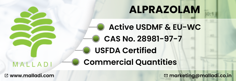 Alprazolam API Manufacturers | Suppliers | Drug Master Files (DMF ...