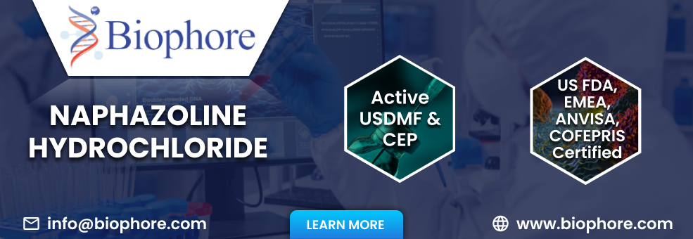 Naphazoline Hydrochloride API Manufacturers | Suppliers | Drug Master ...