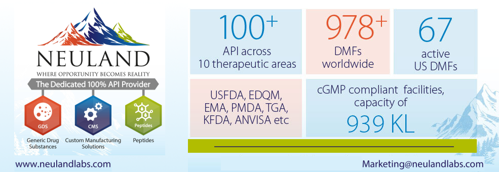 Neuland Laboratories DMF, CEP, Written Confirmations, FDF, Prices ...
