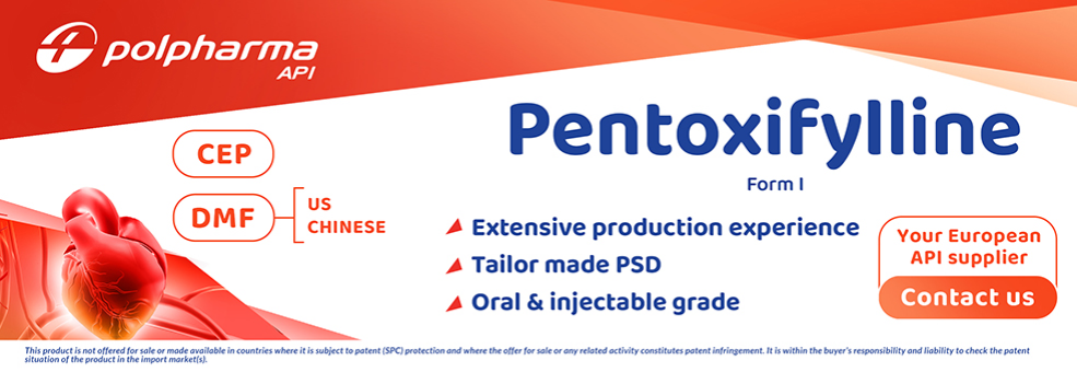 Pentoxifylline API Manufacturers | Suppliers | Drug Master Files (DMF ...