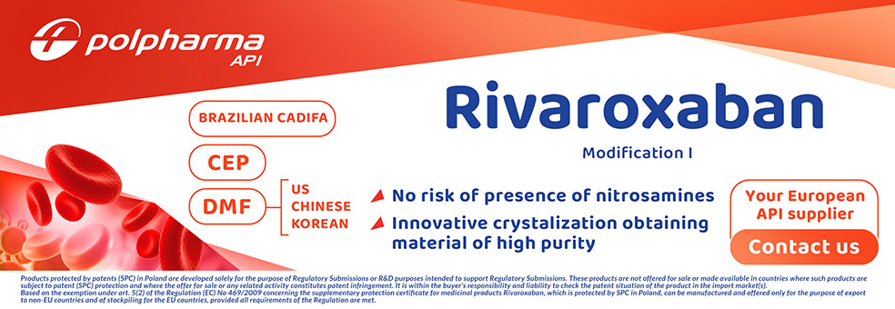 Rivaroxaban - Uses, DMF, Dossier, Manufacturer, Supplier, Licensing ...