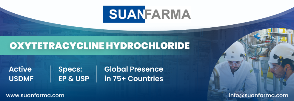 Oxytetracycline Hydrochloride API Manufacturers | Suppliers | Drug Master Files (DMF) | CEP ...