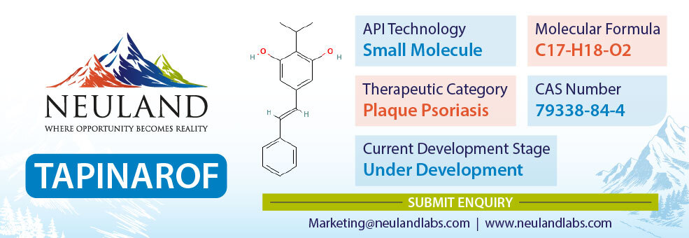 Tapinarof API Manufacturers | Suppliers | Drug Master Files (DMF) | CEP ...