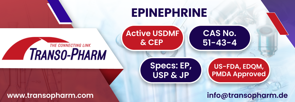Epinephrine - Uses, DMF, Dossier, Manufacturer, Supplier, Licensing ...