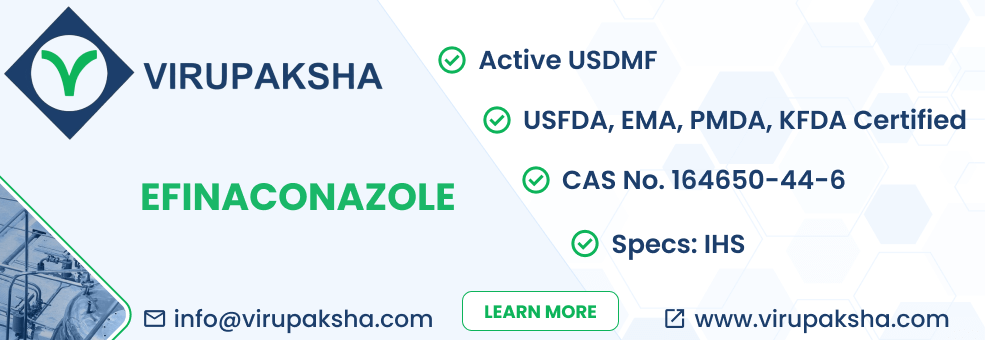 Efinaconazole - Uses, DMF, Dossier, Manufacturer, Supplier, Licensing ...
