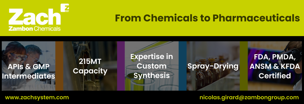 ZACH SYSTEM SA DMF, CEP, Written Confirmations, FDF, Prices, Patents ...