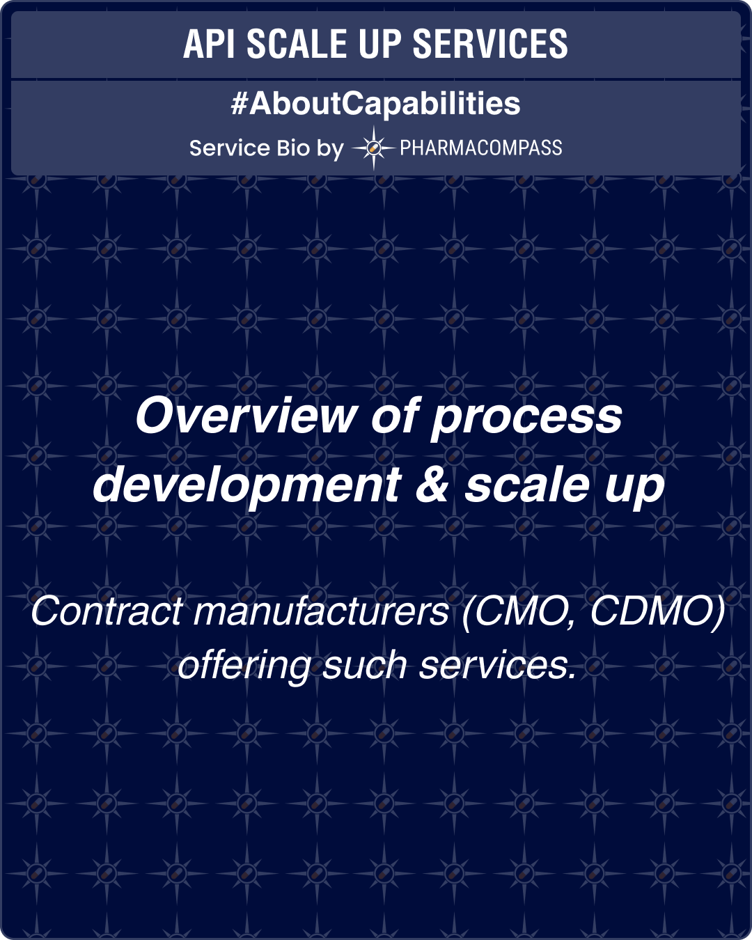 API Scale-Up | Laboratory | Pilot | Production Scale | CMO