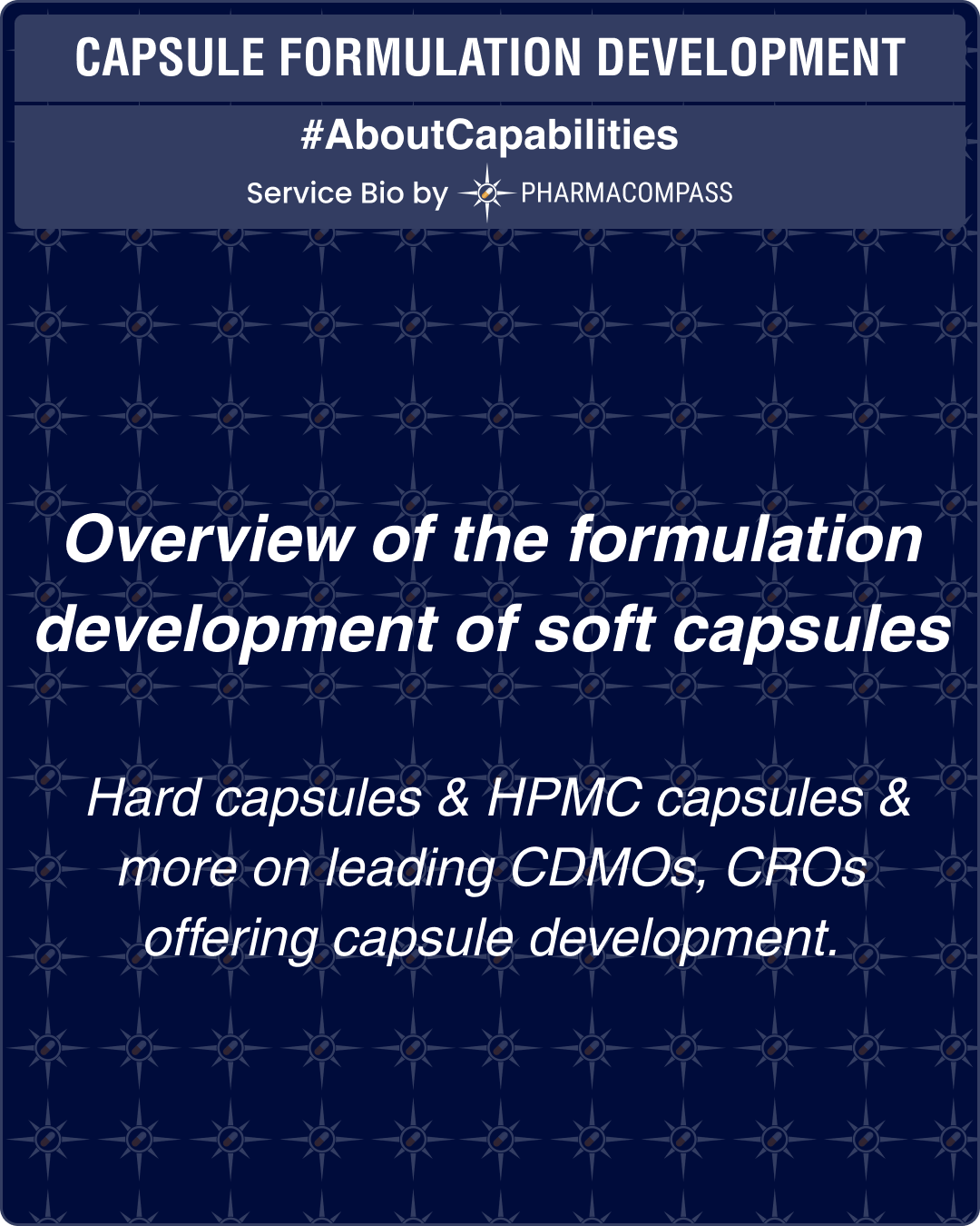 Soft & Hard Gelatin Capsule | Formulation Development | CDMO