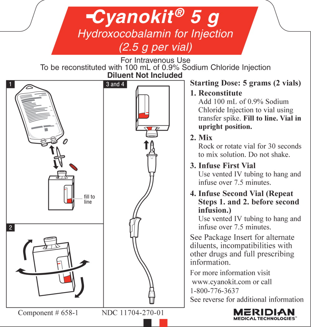 NDC Code 11704-270-01 - Hydroxocobalamin | pharmacompass.com
