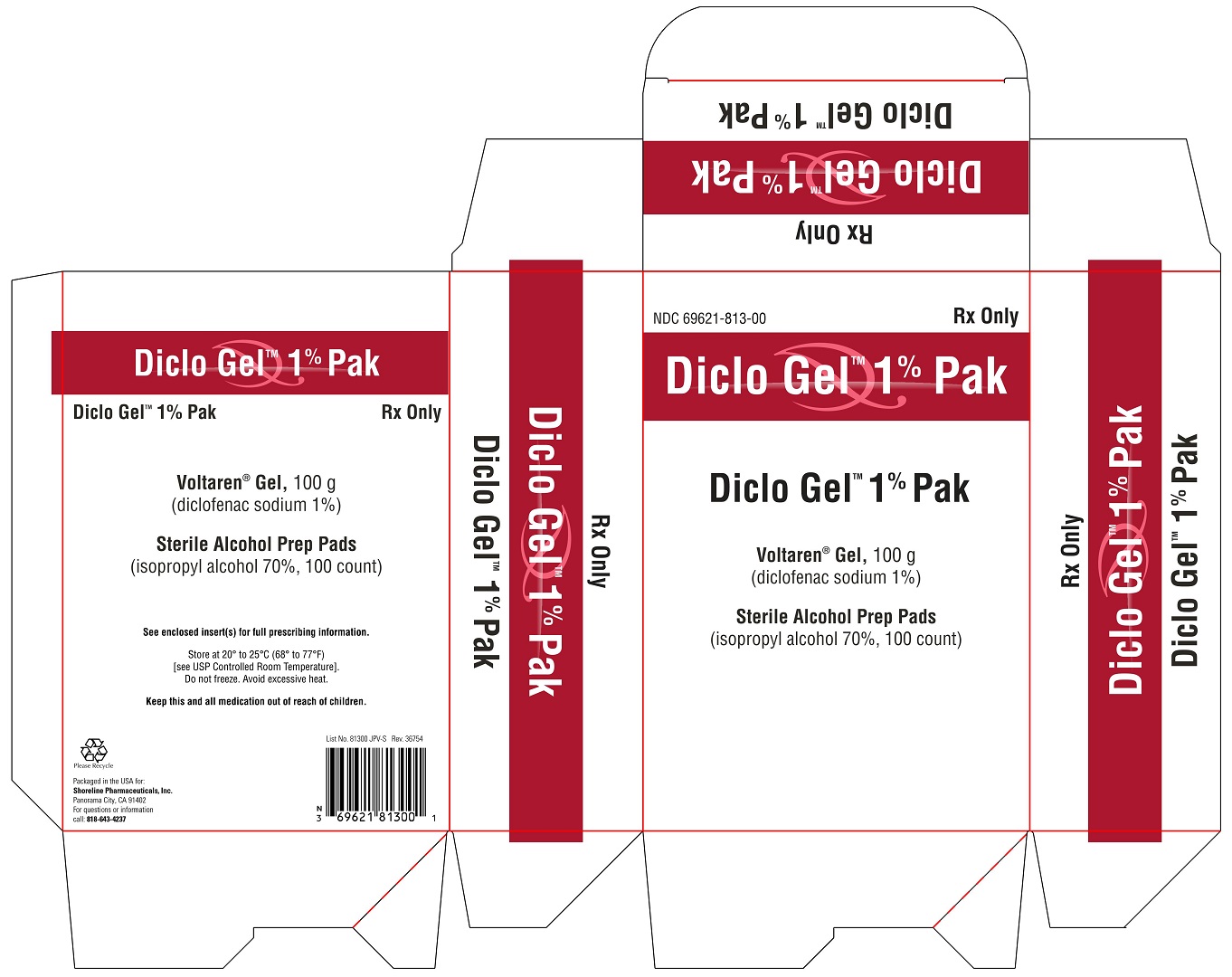 NDC Code 69621-813-00 - Diclofenac Sodium | pharmacompass.com